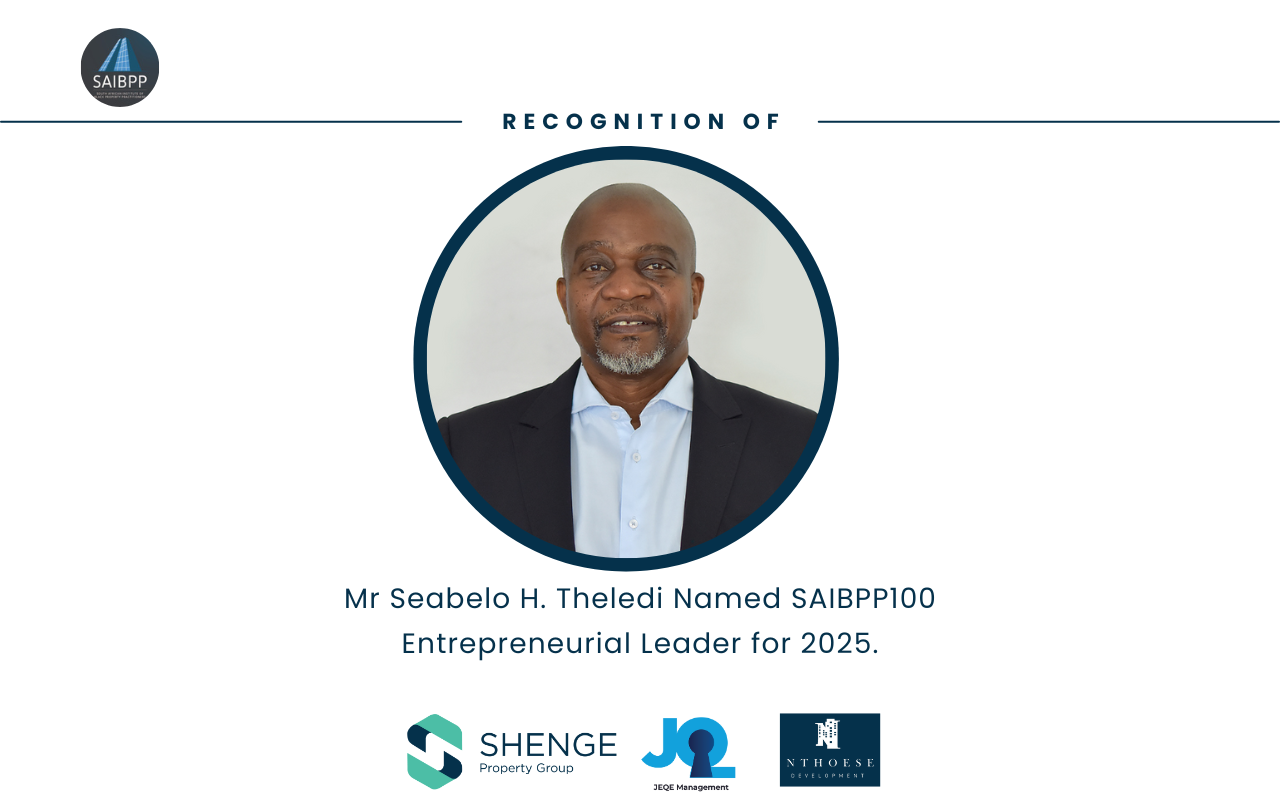 Seabelo Herbert Theledi Named SAIBPP100 Entrepreneurial Leader for 2025 ...
